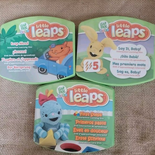 LITTLE LEAPS LEARNING STEPS INTERACTIVE LEAP FROG BABY DVD LOT OF 3 | eBay