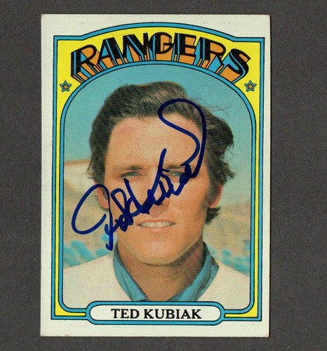 Ted Kubiak Signed Autographed 1972 Topps #23 Rangers | eBay