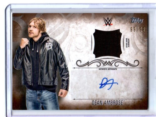 WWE Dean Ambrose 2016 Topps Undisputed Bronze Autograph Relic Card SN ...