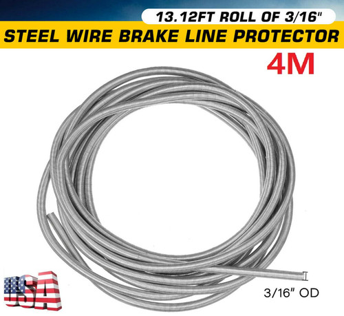 1Pcs Stainless Brake Line Protector (Gravel Guard Spring) For 3/16 ...