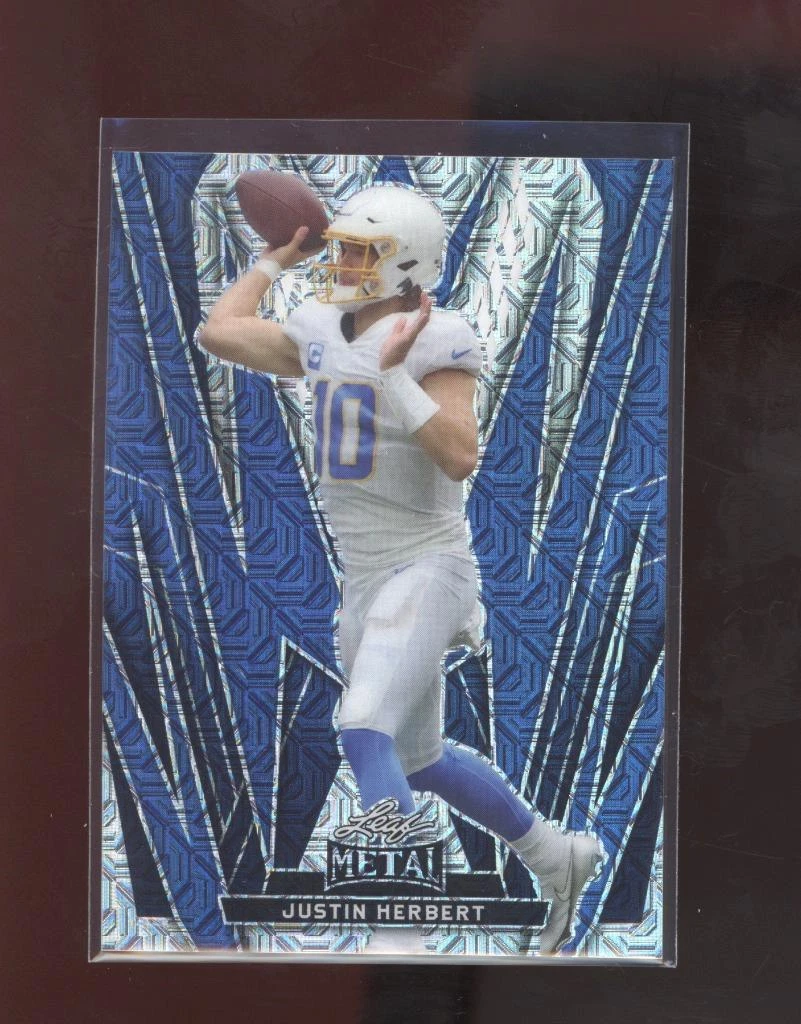 Justin Herbert 2024 Leaf Metal #64 Mojo Blue /9 Price Guide - Sports ...