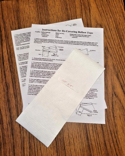 4 x 85 inch Cuckoo Clock Repair Parts Paper Material Replacement Bellow ...