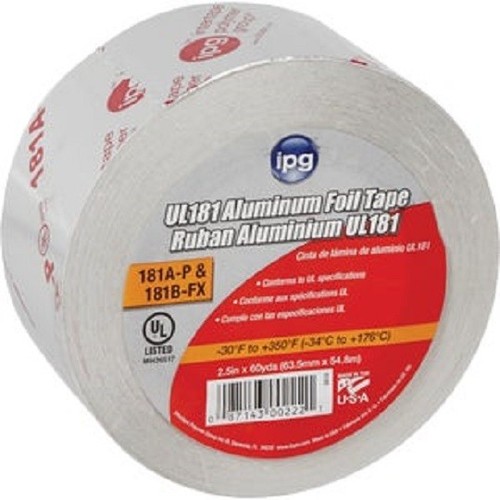 (1)-Intertape 2-1/2 In. x 60 Yd. UL 181 Aluminum Foil Duct Tape 99607 ...