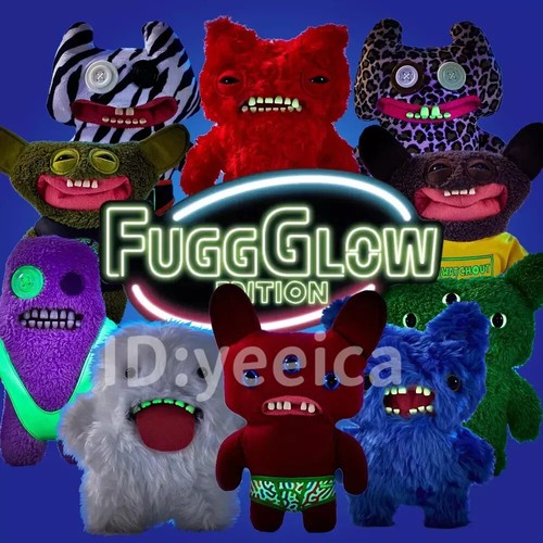 Genuine Fuggler Ugly Monster Old Tooth Glow in the Dark Stuffed Doll ...