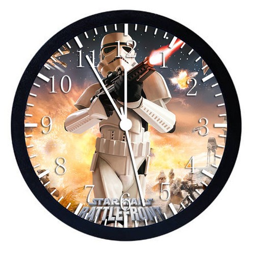 Star Wars Starwars Black Frame Wall Clock W48 | eBay