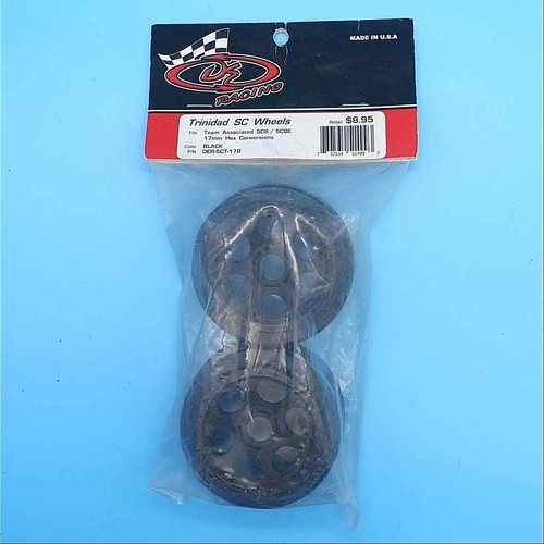 DE Racing Trinidad SC Wheels Fits 17MM Hex - 1/8 Buggy & SC8 Black DER ...