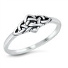 Sterling Silver 925 PRETTY SPIRALS DESIGN SILVER BAND RING 15MM SIZES 3 ...