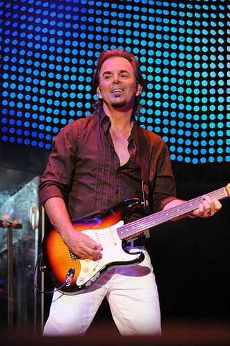 Guitarist Jonathan Cain of Journey performs at the Cruzan Amphithe- Old ...