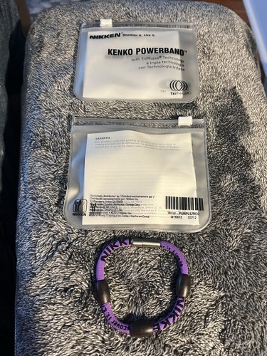 NEW - Nikken Kenko #19312 PowerBand Wrist Magnetic Band Purple Regular ...