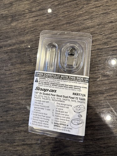 Snap On *New* 1/4" Drive Dual 80® Technology Ratchet Repair/Rebuild Kit ...