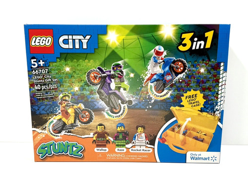 LEGO City Stuntz Gift Set 3 in 1 Lot (66707) Motorcycle Exclusive ...