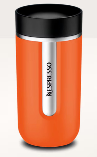 Nespresso & Pantone Travel Mug Medium Manderine Orange Nomad Limited ...