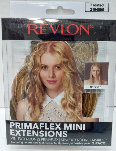 New 2pk 18" Revlon Primaflex Mini Hair Extensions Frosted Clip In ...