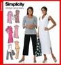 Simplicity 4190 Dress Tunic Cropped Pants Bag Belt Plus Size 20W-28W ...