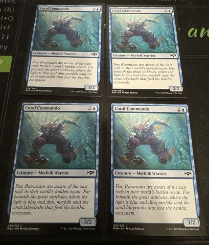 Coral Commando X4 Ravnica Allegiance Magic the Gathering MTG | eBay