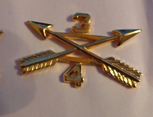 U.S.ARMY,OFFICER BRANCH OF SERVICE COLLAR DEVISE,4TH BN,3RD SPECIAL ...