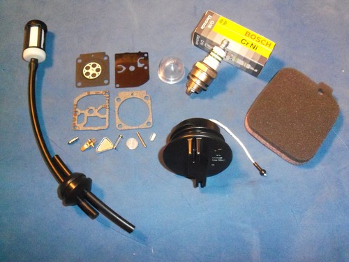 CARB KIT & PRIMER FUEL LINE AIR FILTER PLUG CAP PRIMER STIHL BG45 BG55 ...