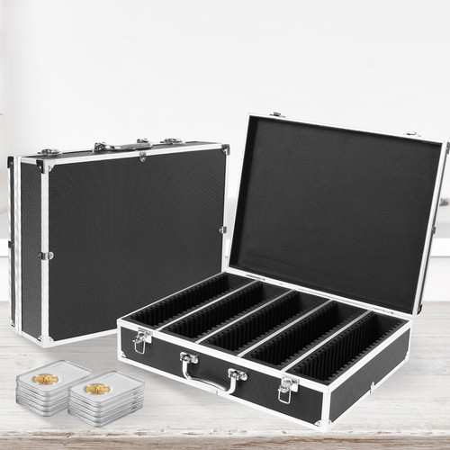 Aluminum Coin Storage Case 110 Graded Coin Slab Case for PCGS NGC ANACS ...
