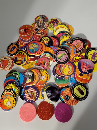 Lot of 100 Stack N Smack Pogs / Milk Caps Unsorted! Retro Game! | eBay