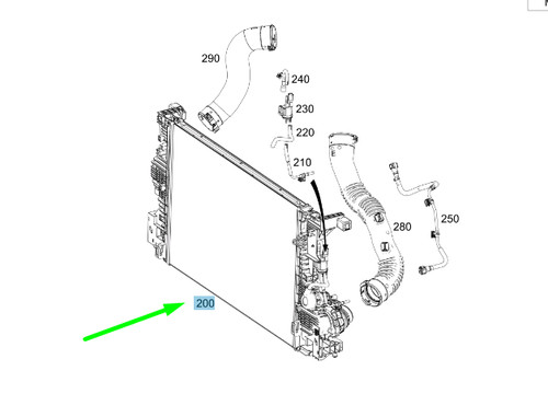 Genuine MERCEDES a Class W177 CLA W118 B Class W247 Intercooler ...