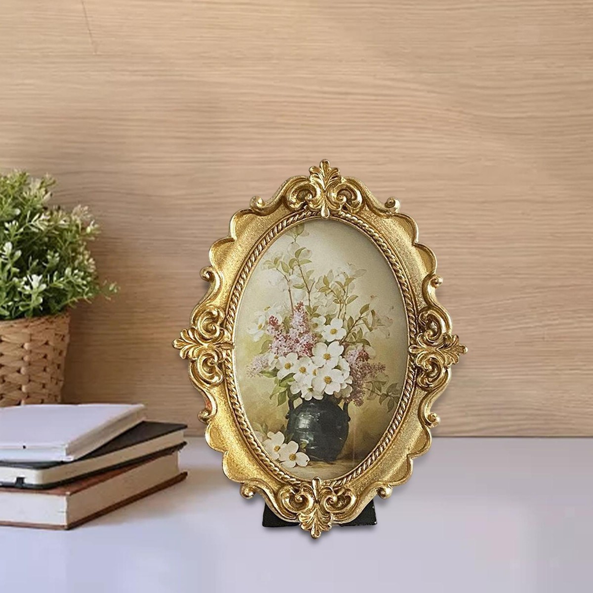 Vintage Oval Ramme Vintage Bilderrahmen Oval Etsy.de