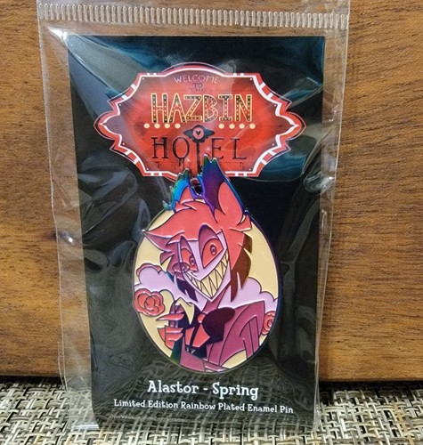 Hazbin Hotel Alastor Spring Limited Edition Rainbow Plated Enamel Pin ...