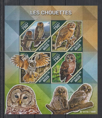 R578. Niger - MNH - 2015 - Nature - Fauna - Animals - Birds - Owls | eBay