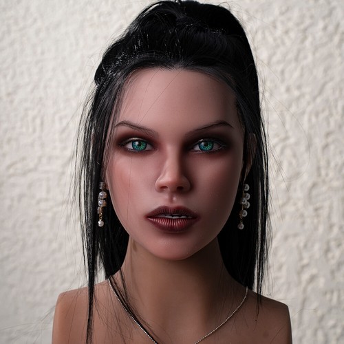 Real Oral Sex Doll Head Movable Jaw Silicone Implanted Hair Masturbator ...