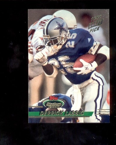 1993 Stadium Club DERRICK LASSIC Dallas Cowboys Rookie High Number ...