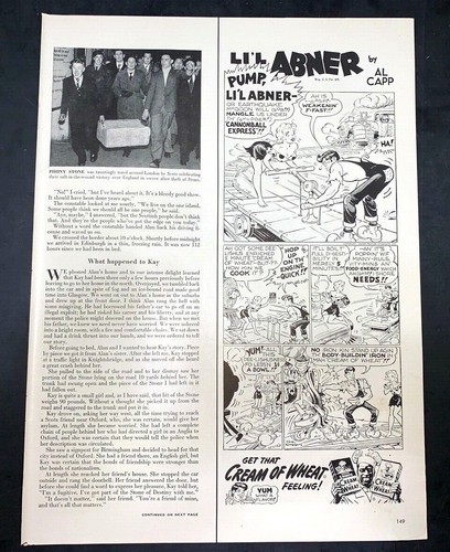Life Magazine Ad CREAM OF WHEAT with Li'L ABNER 1951 AD | eBay
