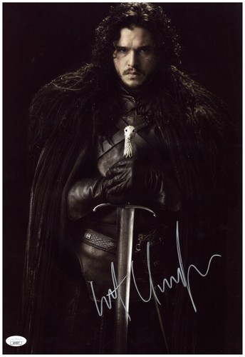 Kit Harington Signed 12x18 Photo Game of Thrones Jon Snow Autographed ...