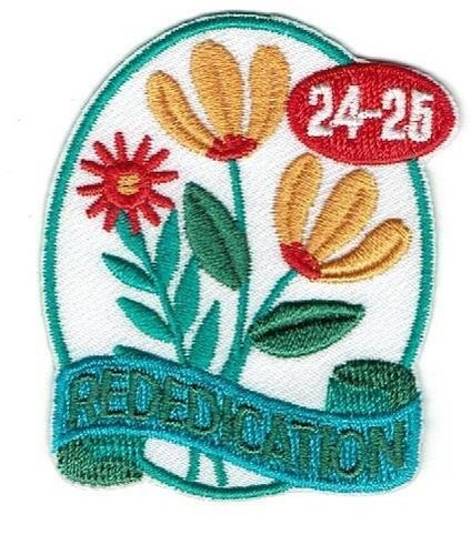 Girl REDEDICATION '24-'25 2024 Ceremony Fun Crest Patches Badge SCOUTS ...
