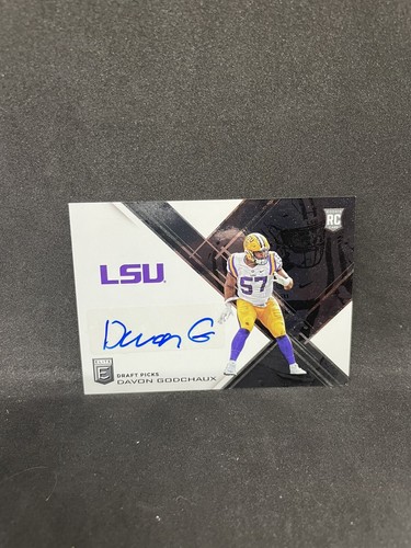 2017 Panini Elite Davon Godchaux Rookie Autograph AUTO New England ...