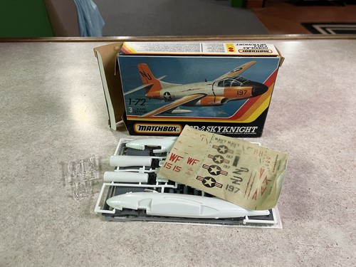 1/72 Scale Matchbox Douglas F3D-2 Skyknight Plastic Model Kit 1987 ...