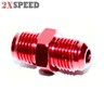 New Red -6AN Male to -6AN Male Thread Straight Aluminum Anodized ...