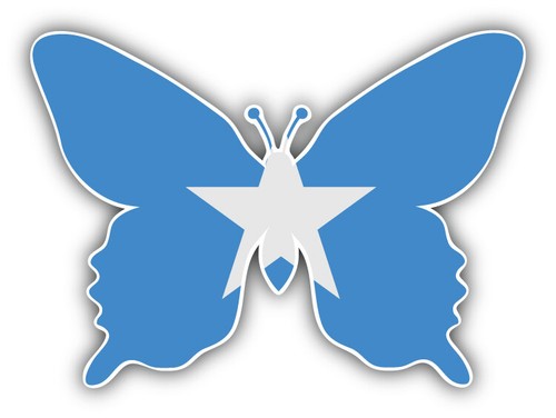 Somalia Flag Butterfly Car Bumper Sticker Decal | eBay