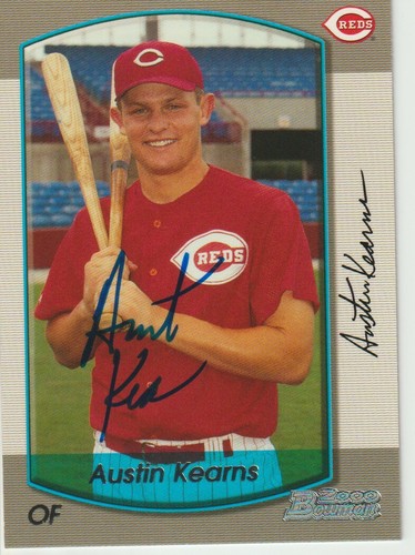 Austin Kearns Cincinnati Reds 00 Bowman #341 Autographed Card | eBay