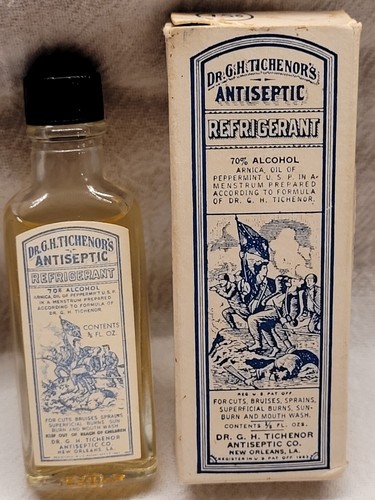 OLD SOUTHERN DR. G. H. TICHENOR'S UNUSUAL ORIGINAL LABEL & BOX AWESOME ...