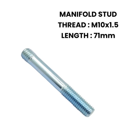 M10x1.5 - 71mm MANIFOLD STUDS CRUNKCASE GEARBOX FITTING BOTTOM FOR ...