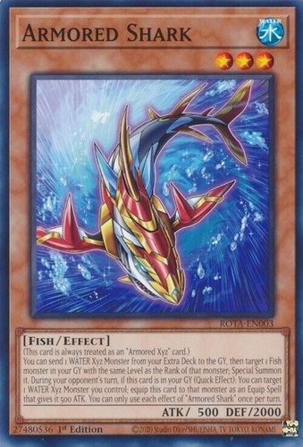 Yugioh! Armored Shark ROTA-EN003 Rage of the Abyss | eBay