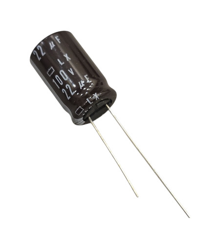 10 PCs AL CAPACITOR 22UF 22MF 100V RADIAL CAP (Replacing for 63V 50V ...