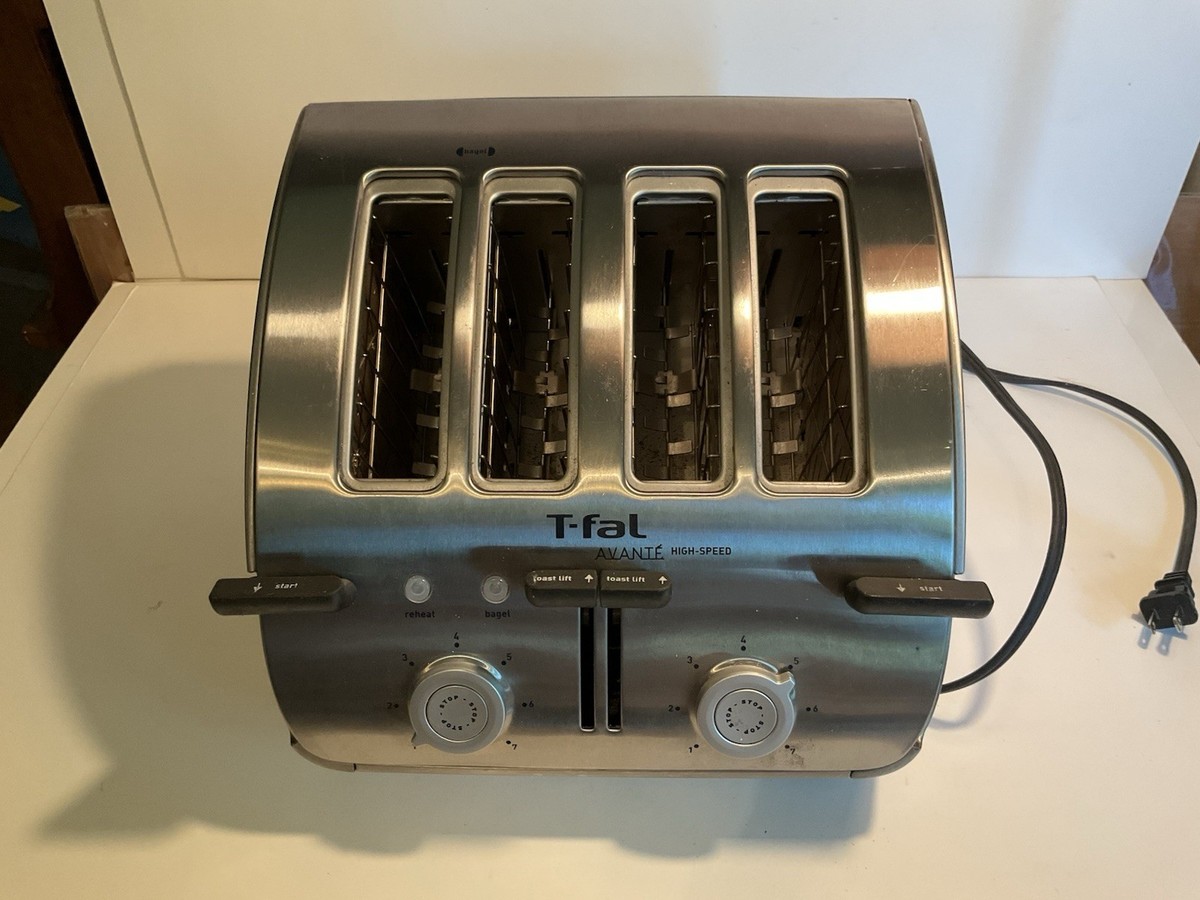 Digital LCD Toaster 1600W T-fal 4-Slice Digital Toaster - Bagel ...