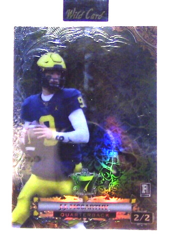 #1451 JJ McCarthy 2024 WC 7 Stud #P7CFS-JM3 Spade Background 2/2 RC ...