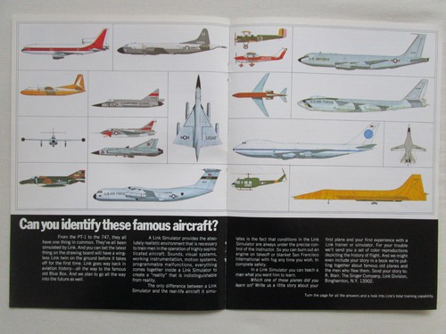 1/1972 PUB 3 PAGES SINGER LINK SIMULATOR SIMULATION MILITARY COMMERCIAL ...