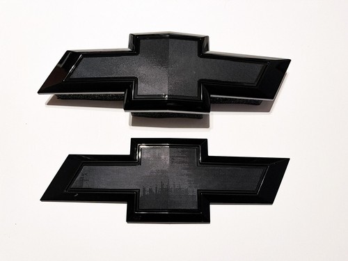 New 2016-2018 Blackout Front & Tailgate Bowtie Emblem Chevrolet ...