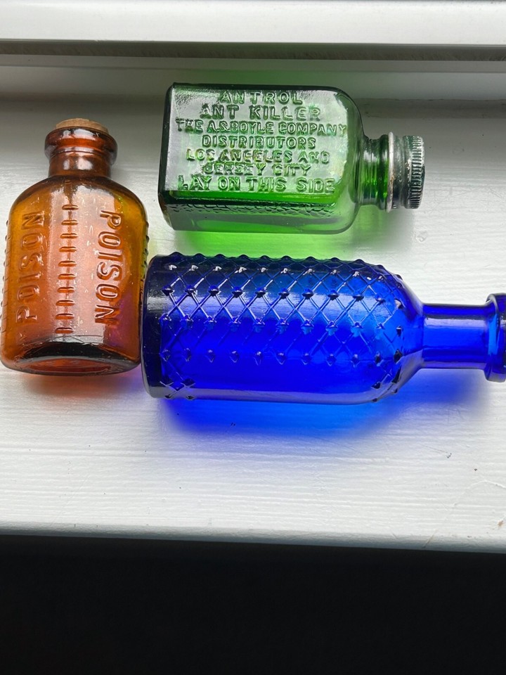 Collectible Poison Bottles (Pre-1900) for sale | eBay