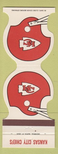 Matchbook Cover - Kansas City Chiefs Football 1981 Bell Floors Wichita ...