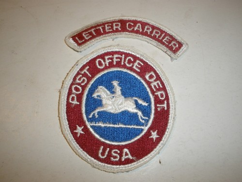 Vintage Set of 2 Post Office Dept USA / Letter Carrier Patch | eBay