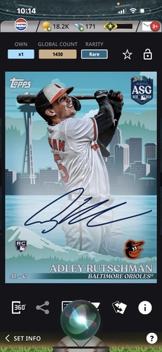 Bunt All Star Game Base Adley Rutschman Signature | eBay