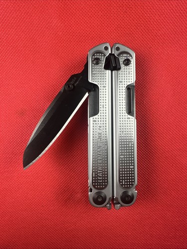 New Custom Black & Stainless Leatherman Free P4 w/ ARC Blade file Awl ...
